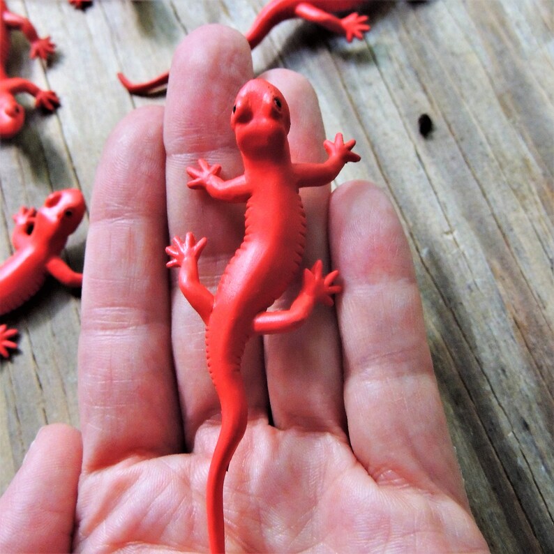 MINIATURE SALAMANDER Animal Figure Figurine Fairy Garden Dollhouse ...
