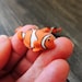 MINIATURE CLOWNFISH Tiny Sea Animals Figurines Figures for Fairy Garden ...