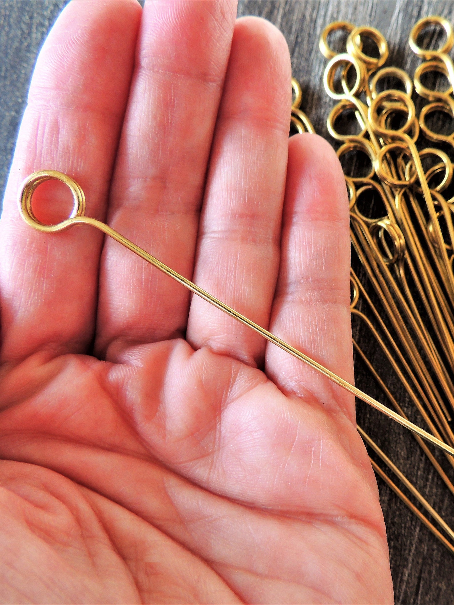 3.5 WIRE CARD HOLDERS Set Picks Gold No Base Place Card | Etsy