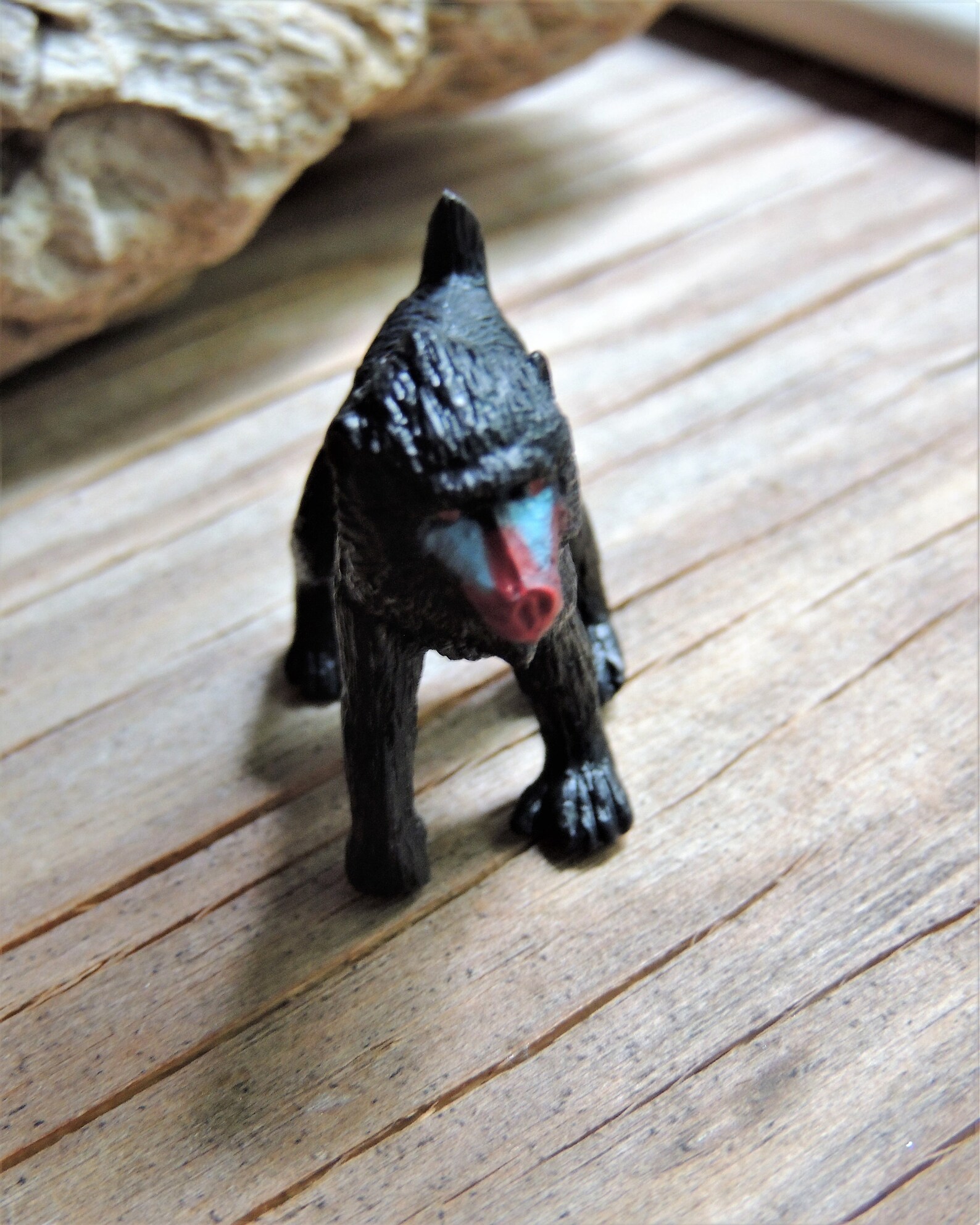 MINIATURE ANIMALS MANDRILL Monkey Plastic Animal Figure Figurines ...