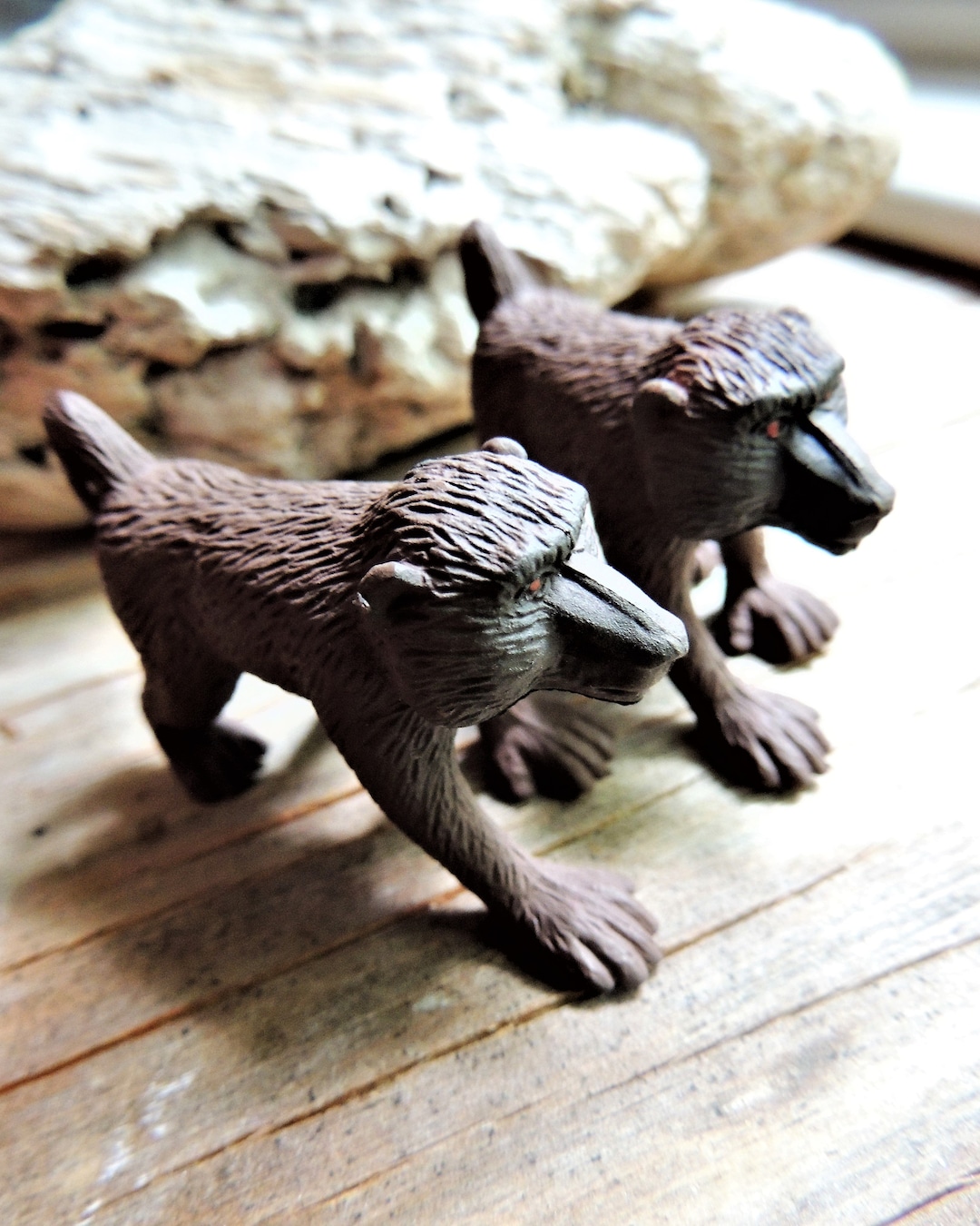 MONKEY MINIATURE ANIMAL Baboon Plastic Animal Figure Figurines ...