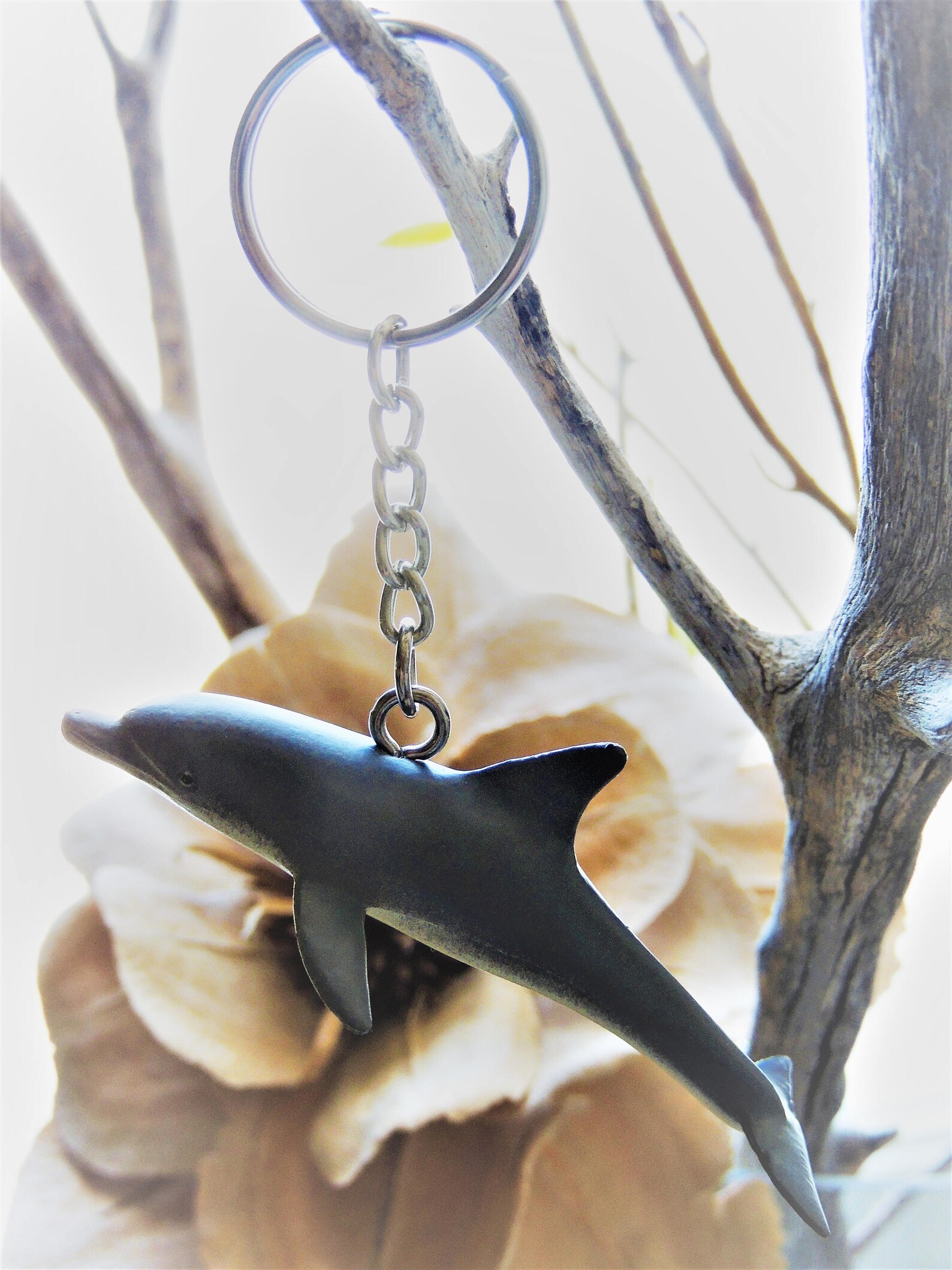 KEYCHAIN Key Chain DOLPHIN Key Ring Key Fob Animal Cute Fun | Etsy