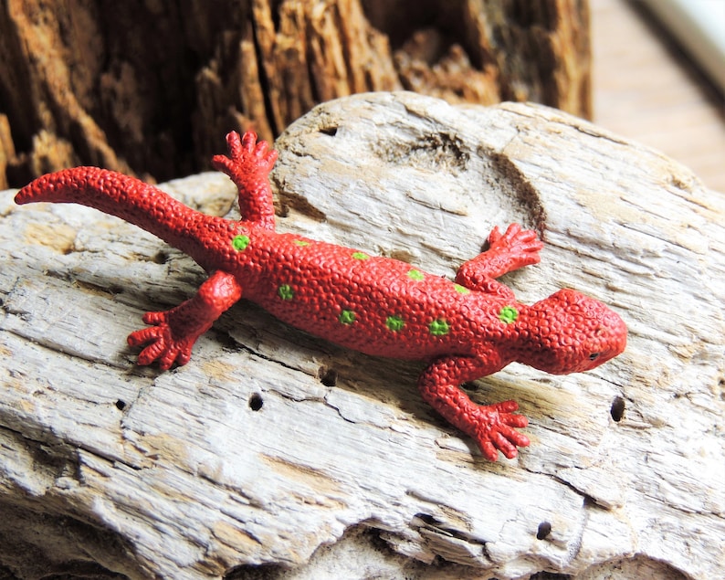 MINIATURE GECKO Animal Figure Figurine Fairy Gardens Dollhouse - Etsy