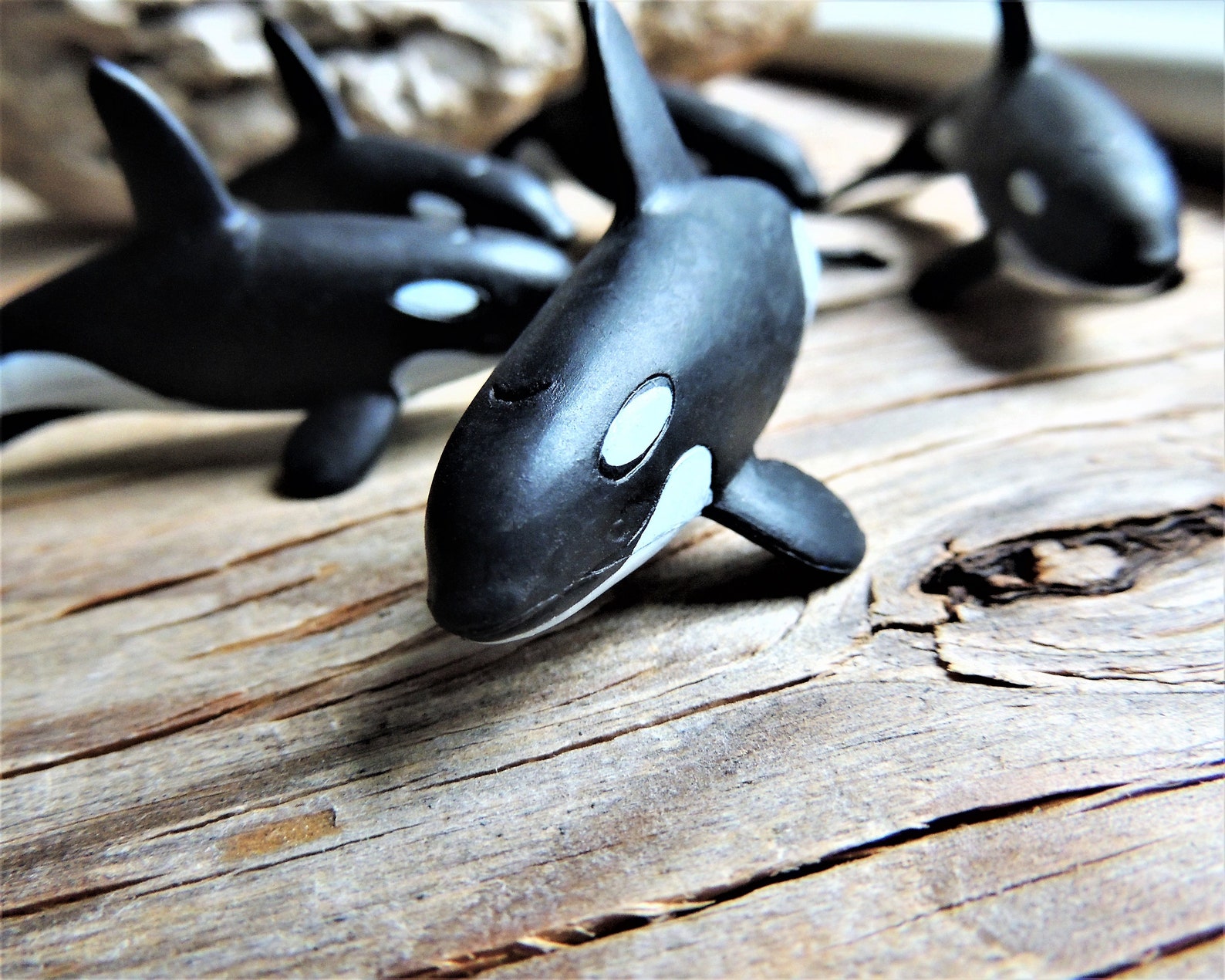 MINIATURE KILLER WHALE Orca Animal Figures Figurines Dollhouse | Etsy
