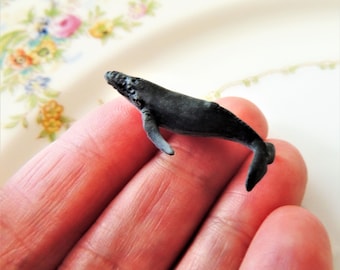 MINIATURES HUMPBACK WHALE Animal Figurines Figure Dollhouse - Etsy