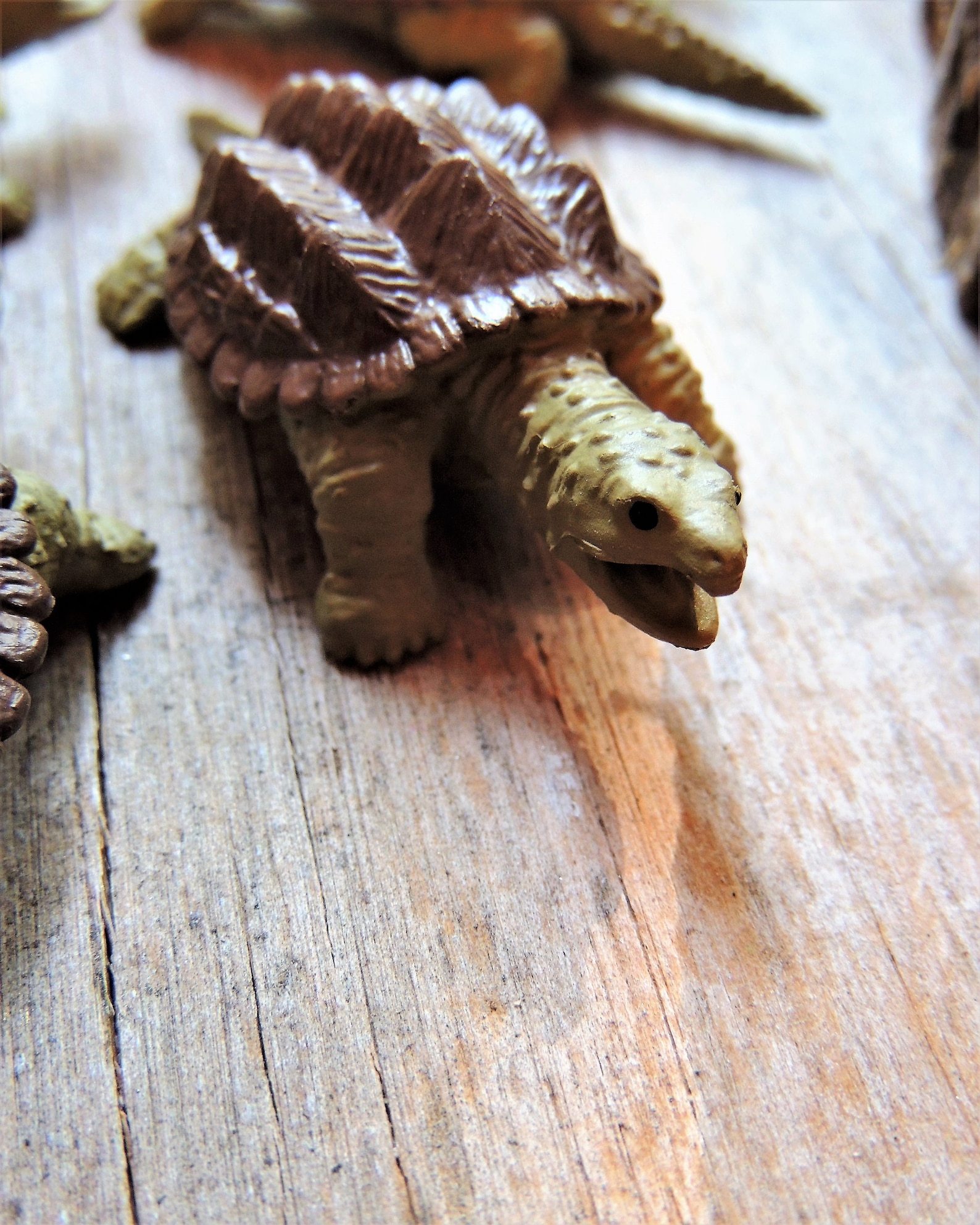 MINIATURE SNAPPING TURTLE Animal Figurine Figures Dollhouse - Etsy