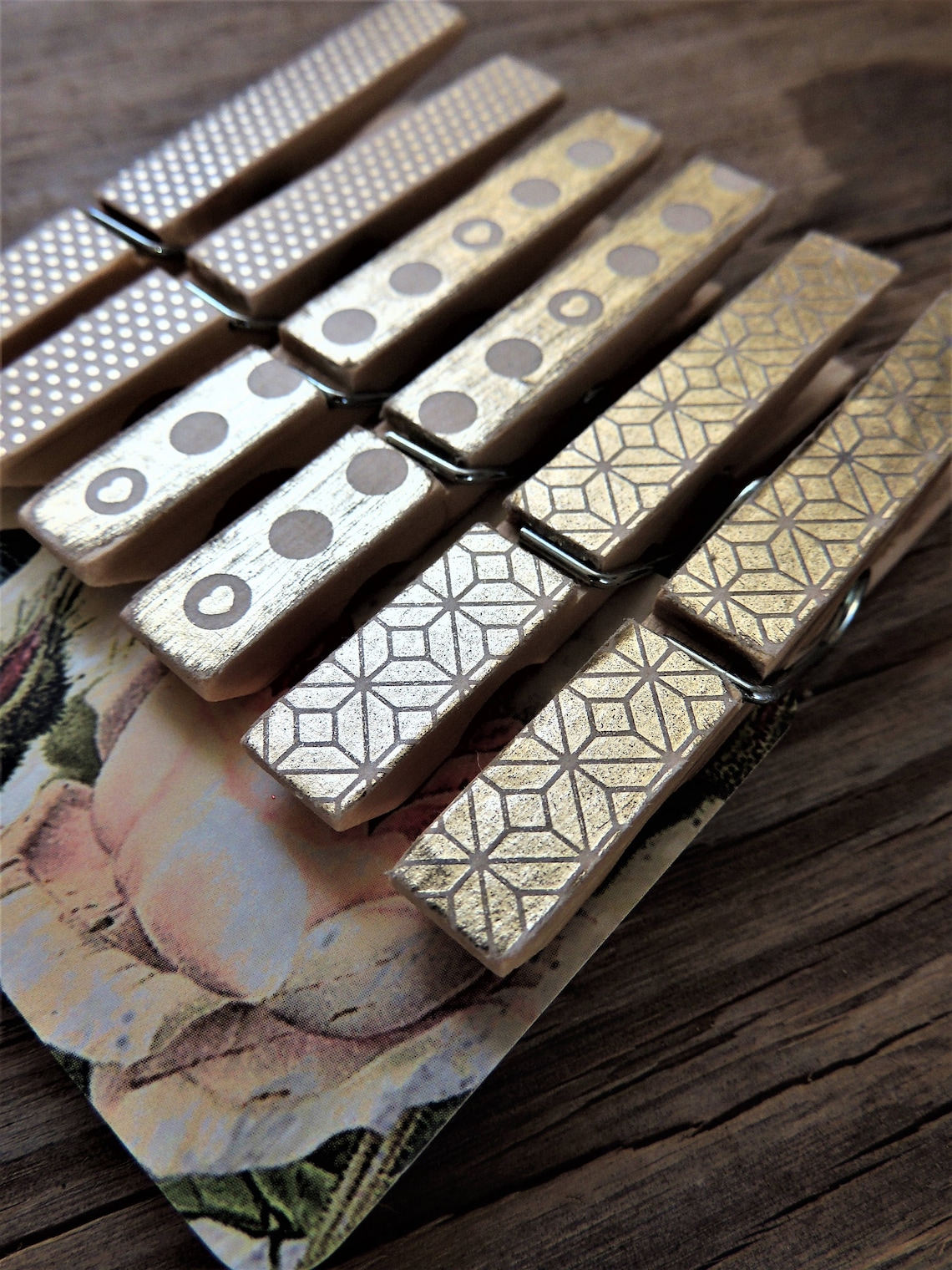 GOLD CLOTHESPINS Clothes Pin Decorative Magnets Push Pin - Etsy