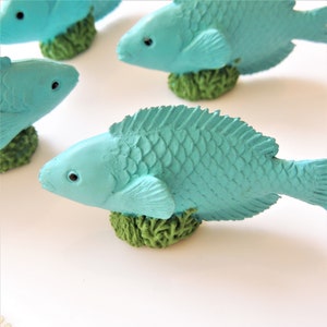 MINIATURE PARROTFISH Fish Animal Figures Figurines Fairy Garden ...