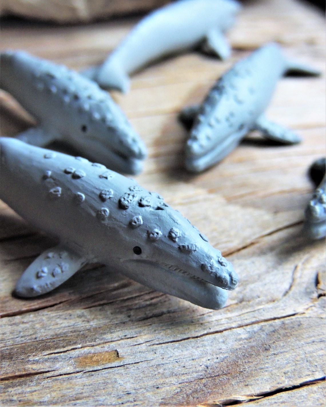 MINIATURES GRAY WHALE Animal Figurine Figure Dollhouse Fairy | Etsy