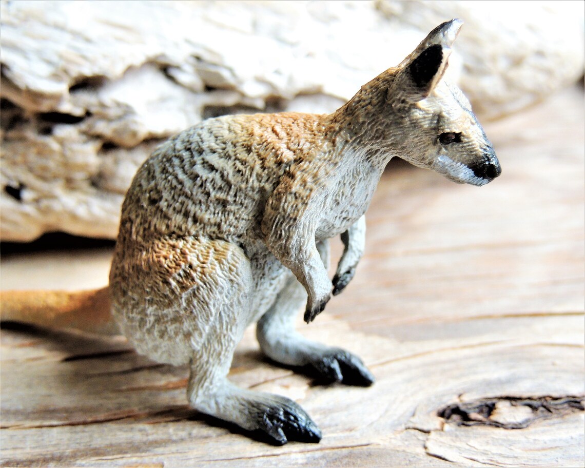 Large MINIATURE WALLABY Animals Figure Figurine Dollhouse - Etsy