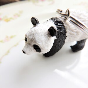 KEYCHAIN Key Chain Giant PANDA Bear Key Ring Key Fob Animal Cute Fun ...