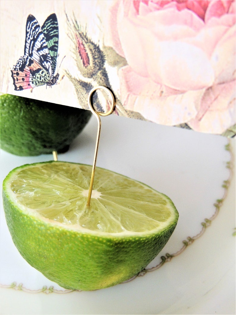 PLACE CARD HOLDER Wire Bronze Holders Photo Clip Holder Diy | Etsy