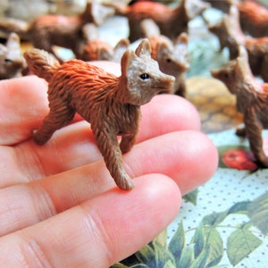 MINIATURE FOX Miniatures Animals Fairy Garden Figures Figurines ...