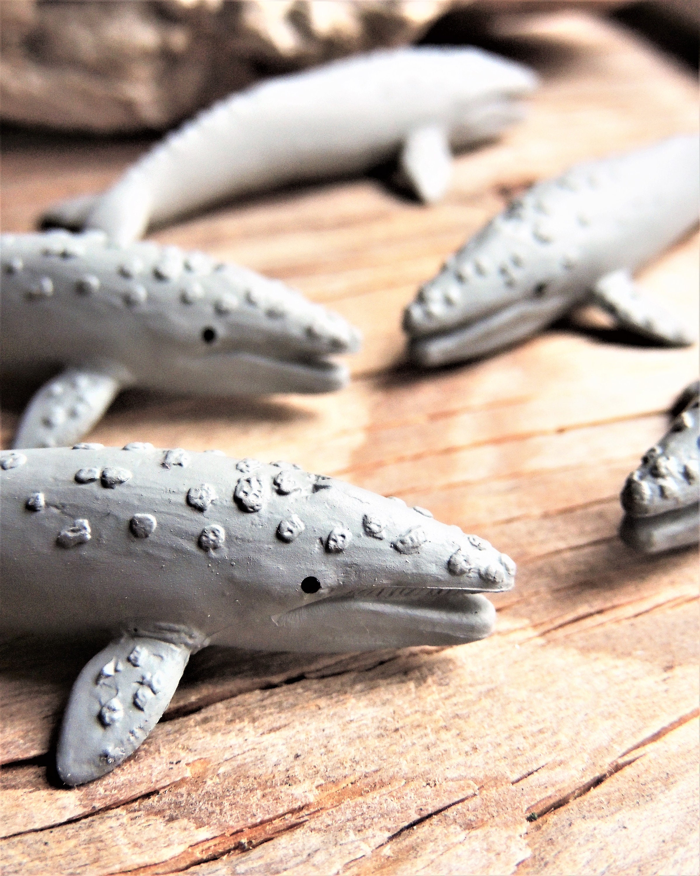 MINIATURES GRAY WHALE Animal Figurine Figure Dollhouse Fairy | Etsy