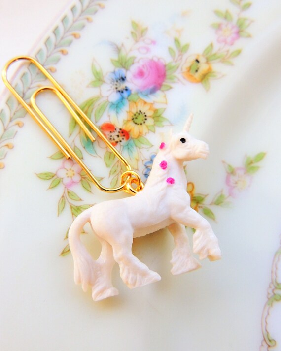 PAPER CLIPS PLANNER Unicorn Clips Paperclips Cute Paper Clip | Etsy