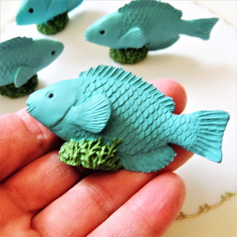 MINIATURE FISH Clown Clownfish Sea Life Figure Figurines | Etsy