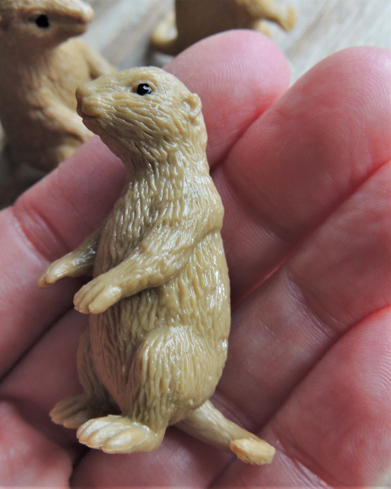 MINIATURE PRAIRIE DOG Plastic Animals Figures Figurines | Etsy