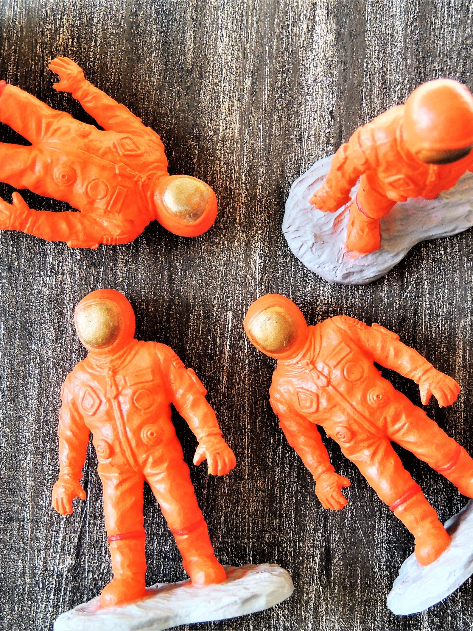 MINIATURE ASTRONAUT in Orange Suit Space Figures Figurines - Etsy