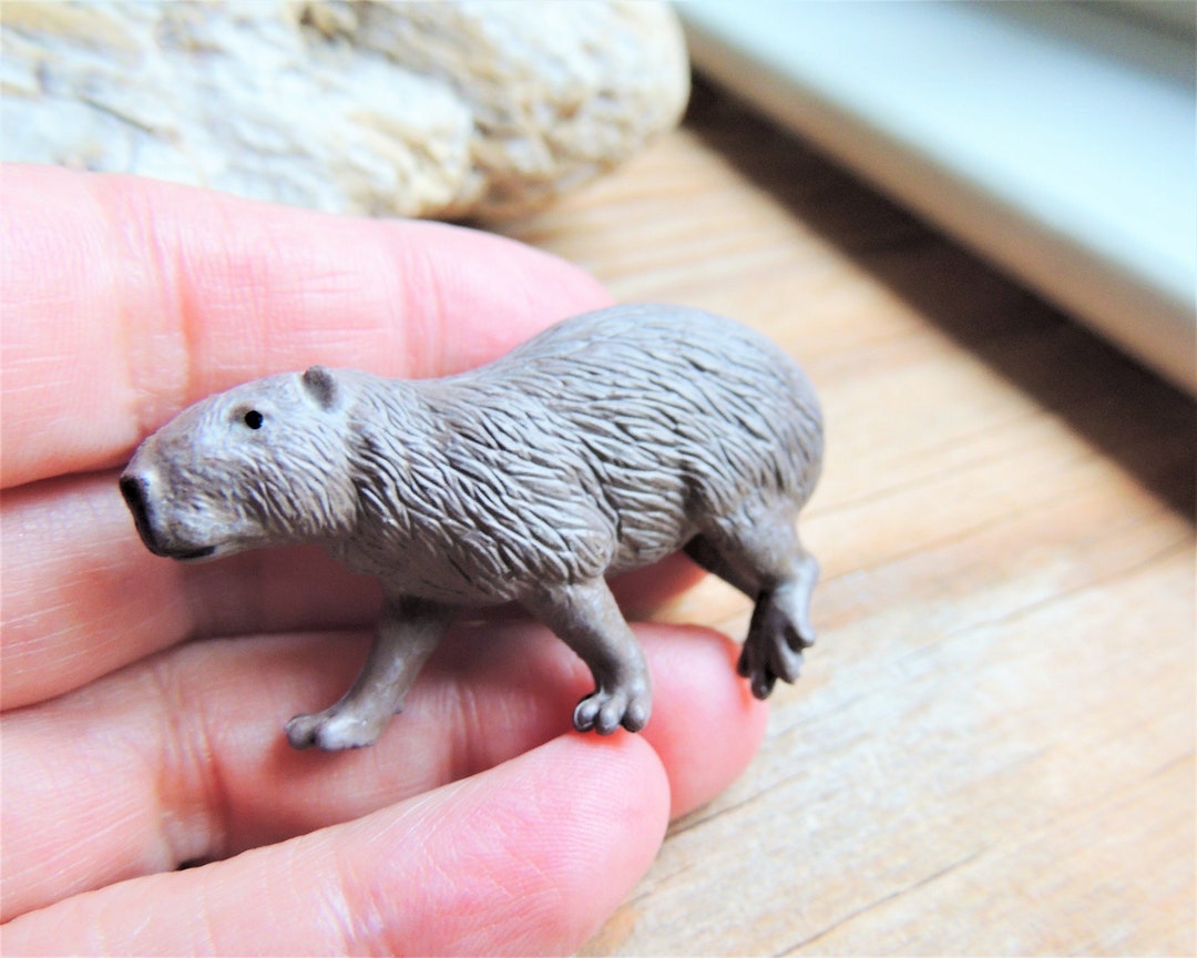 MINIATURE CAPYBARA Animals Figures Figurines Dollhouse Diorama ...