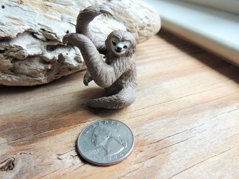 MINIATURE SLOTH Animals Figure Figurine Dollhouse Diorama - Etsy