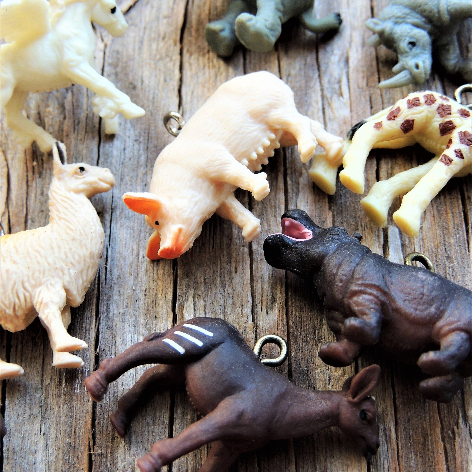 ANIMAL CHARM Charms for Bracelet Tiny Animal Cell Phone | Etsy