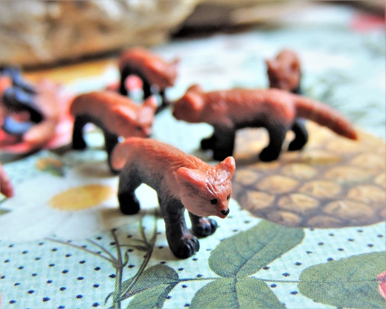 MINIATURE RED PANDA Animals Figures Figurines Fairy Garden - Etsy