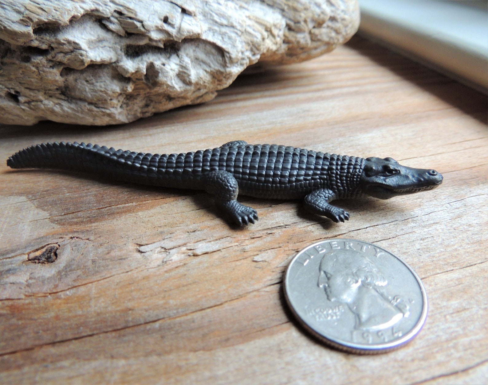 MINIATURE BLACK CAIMAN Animals Figures Figurines Crocodile - Etsy