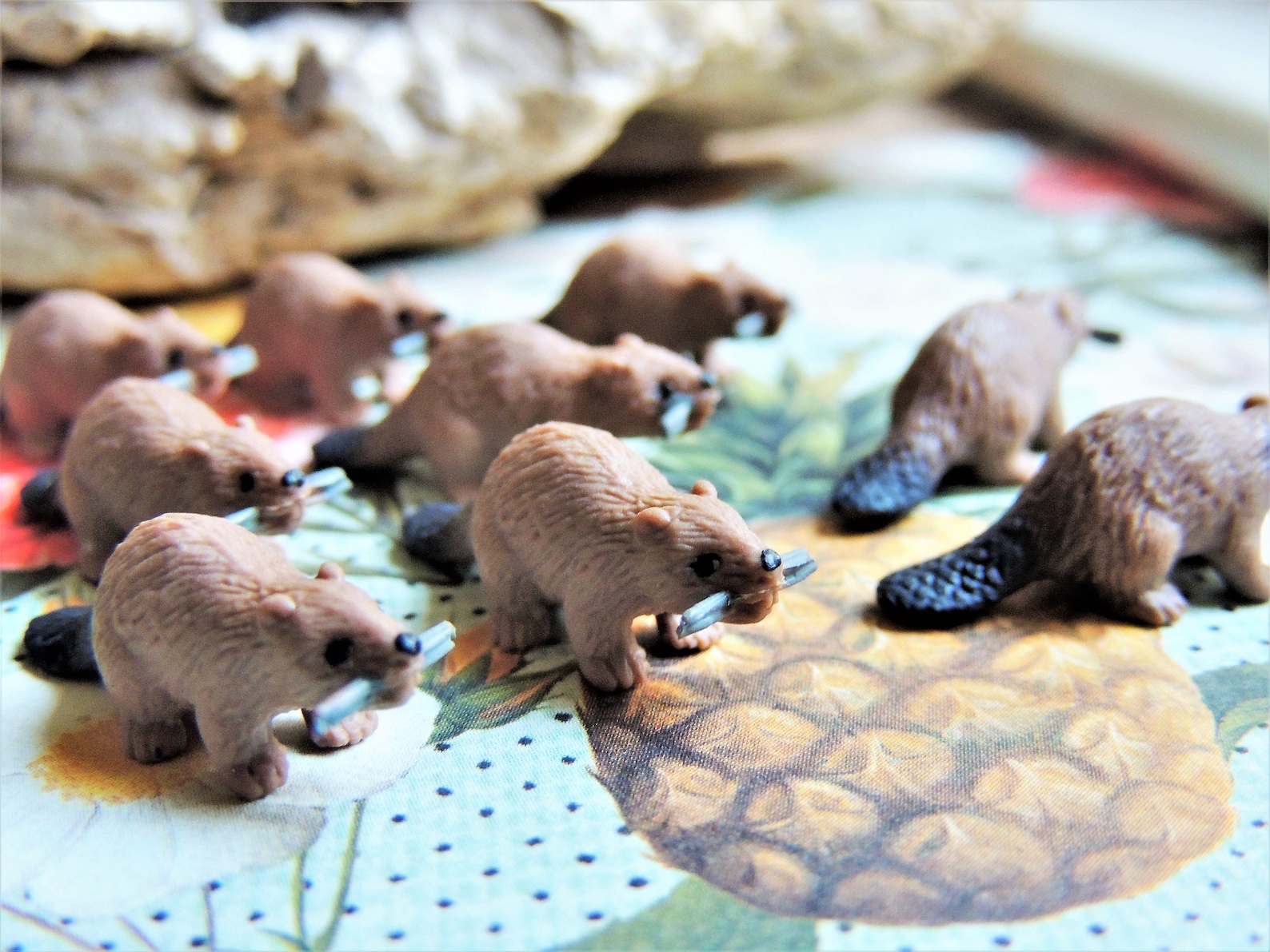 MINIATURE BEAVER Animals Figures Soft Figurines Fairy Garden - Etsy