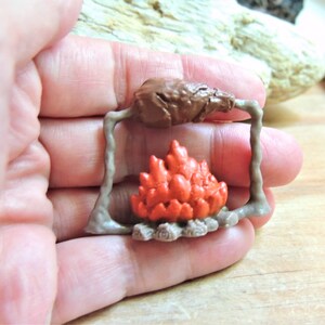 MINIATURE PREHISTORIC LIFE Figure Set Caveman Volcano Mammoth Sloth ...