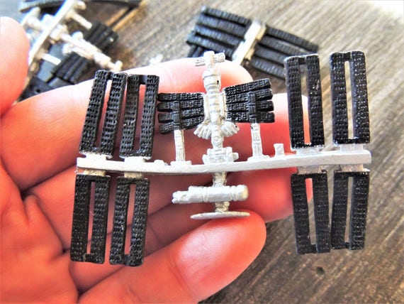 MINIATURE SATELLITE Space Figure Plastic Figures Figurines | Etsy