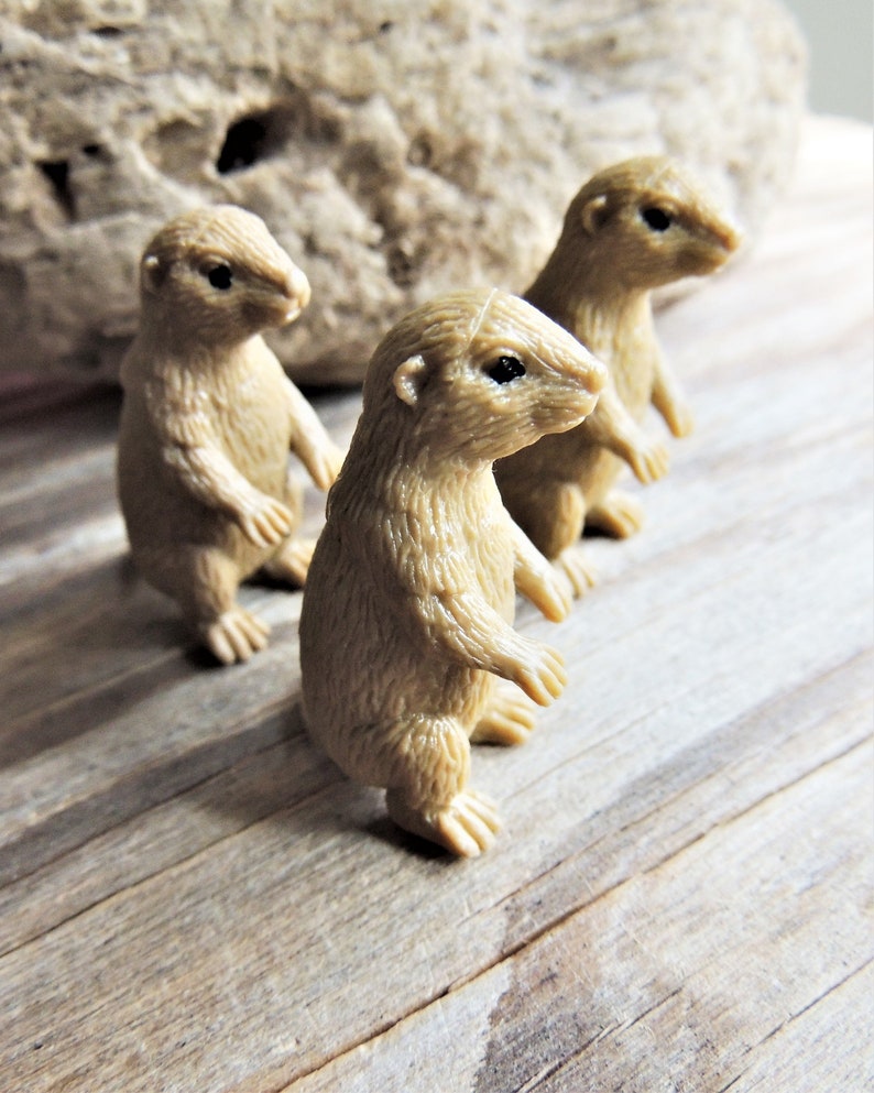 MINIATURE PRAIRIE DOG Plastic Animals Figures Figurines | Etsy
