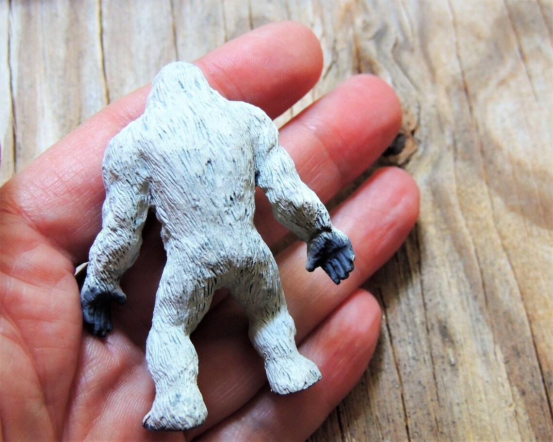 Miniature Yeti Abominable Snowman Figurine for Fairy Garden Dollhouse ...