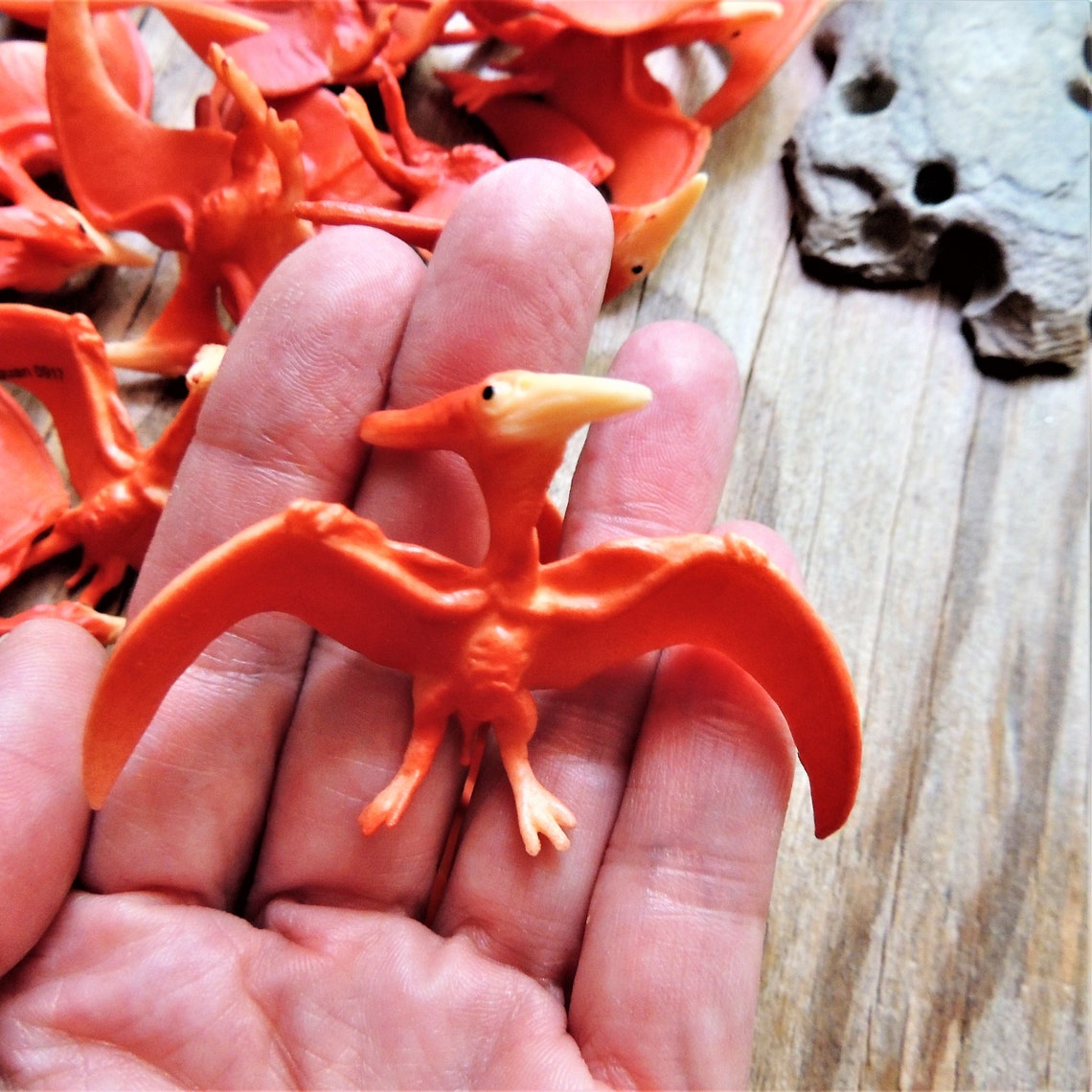 MINIATURE DINOSAUR Pterodactyl Dino Plastic Toy Figure Figurine ...