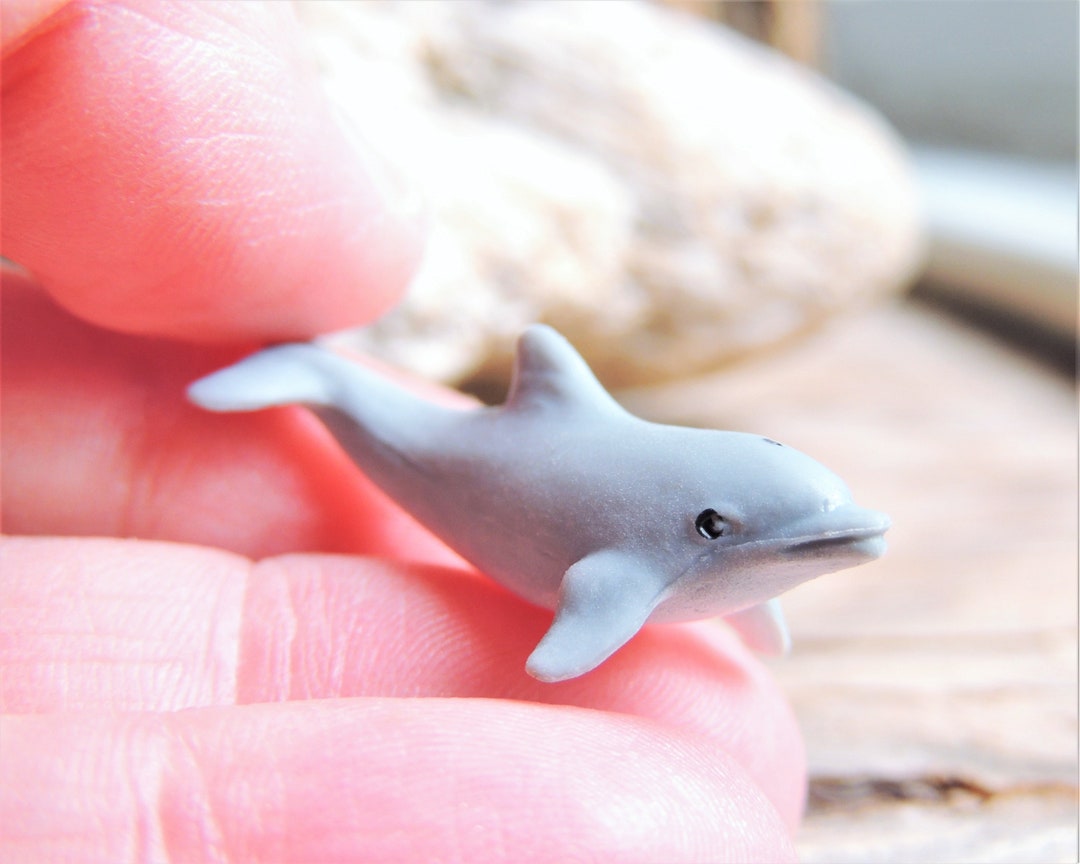 DOLPHIN MINIATURE Figurine Figure Fairy Garden Dollhouse Diorama ...