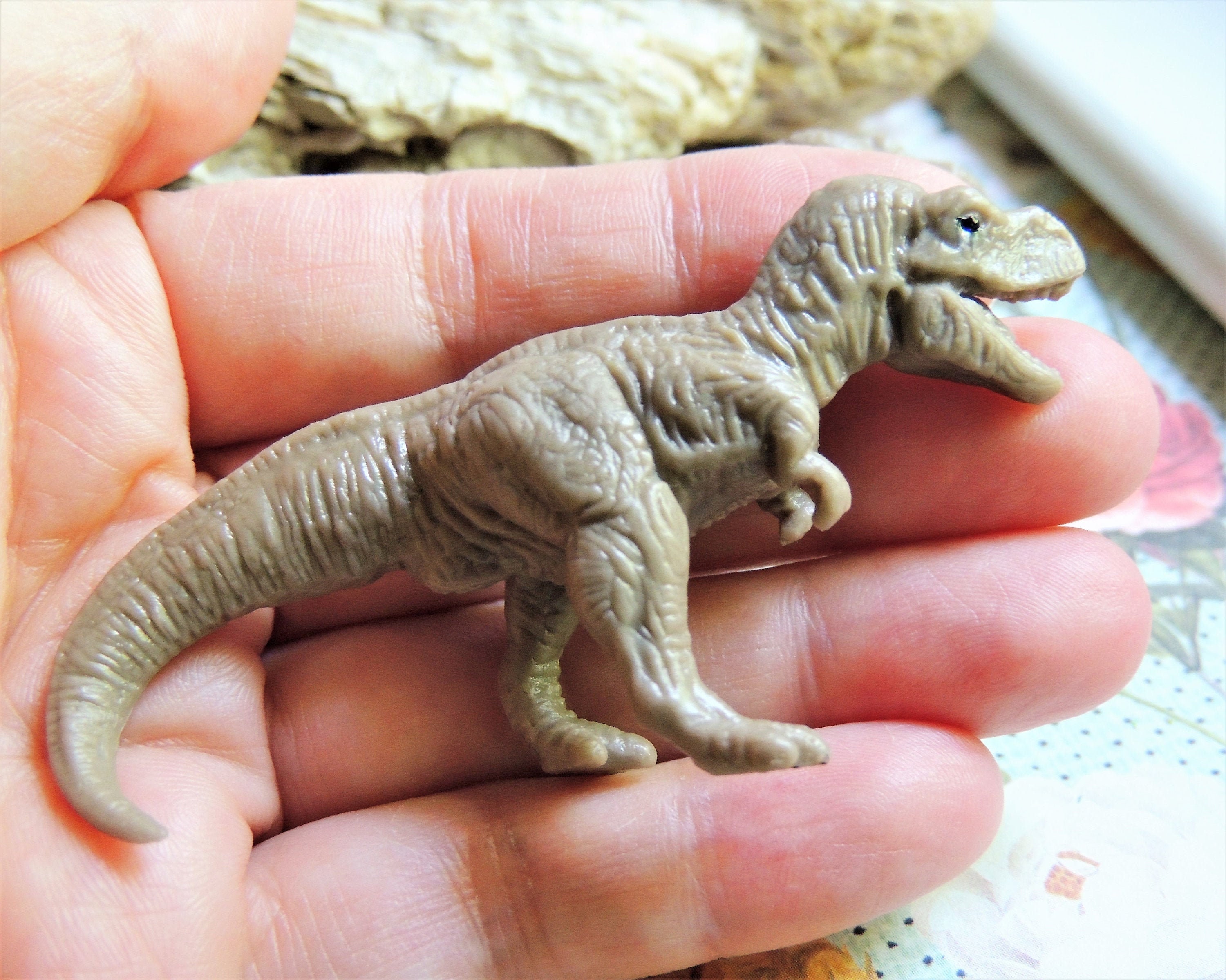 MINIATURE T-REX DINOSAUR Animal Figures Figurine Fairy Gardens - Etsy