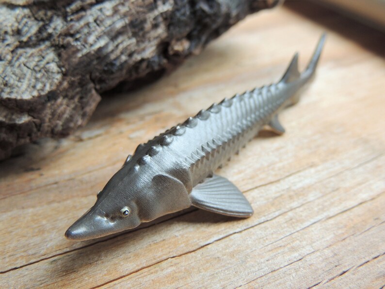 Miniature LAKE STURGEON FISH Animal Figure Figurine Dollhouse - Etsy