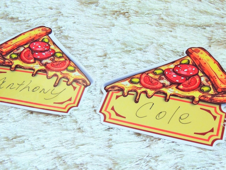 Pizza Slice PRINTABLE PDF RA Door Decs Student Desk Name Plates Name ...