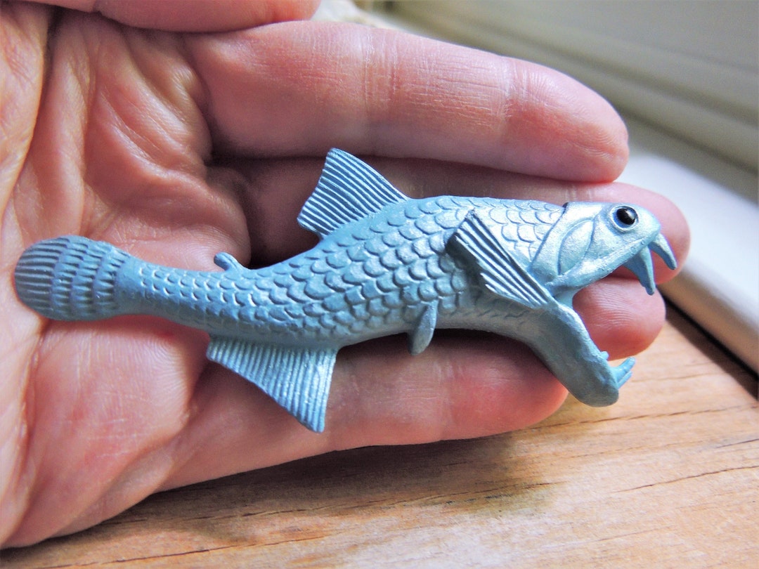 MINIATURE VIPERFISH Deep Sea Fish Plastic Figure Figurine Dollhouse ...