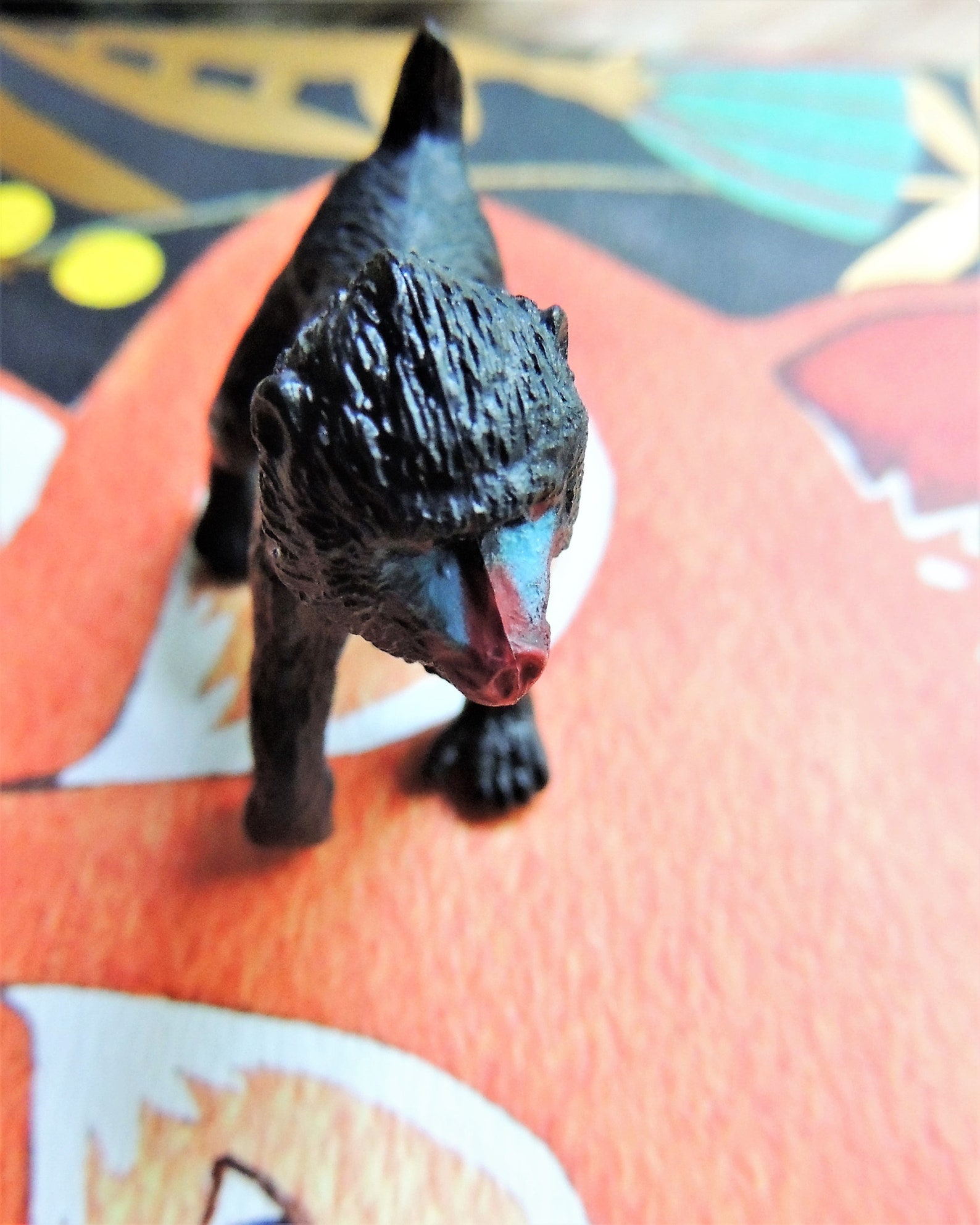 MINIATURE ANIMALS MANDRILL Monkey Plastic Animal Figure Figurines ...