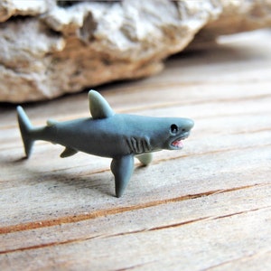 Great White Shark MINIATURES Sea Animal Figure Dollhouse Fairy Gardens ...