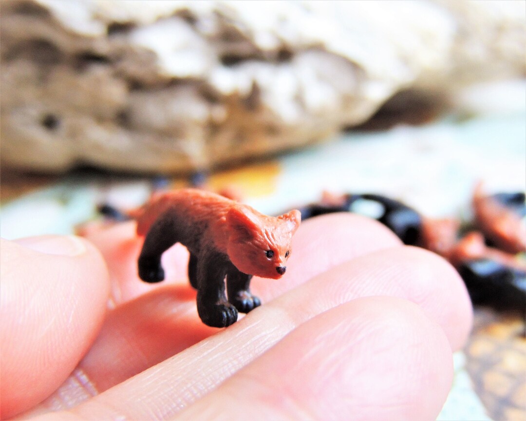 MINIATURE RED PANDA Animals Figures Figurines Fairy Garden Dollhouse ...