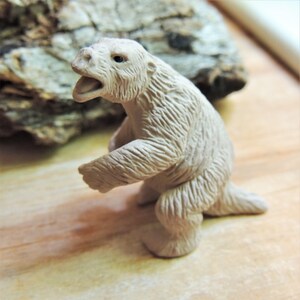 MINIATURE PREHISTORIC MAMMAL Giant Sloth Animal Figure Figurine ...
