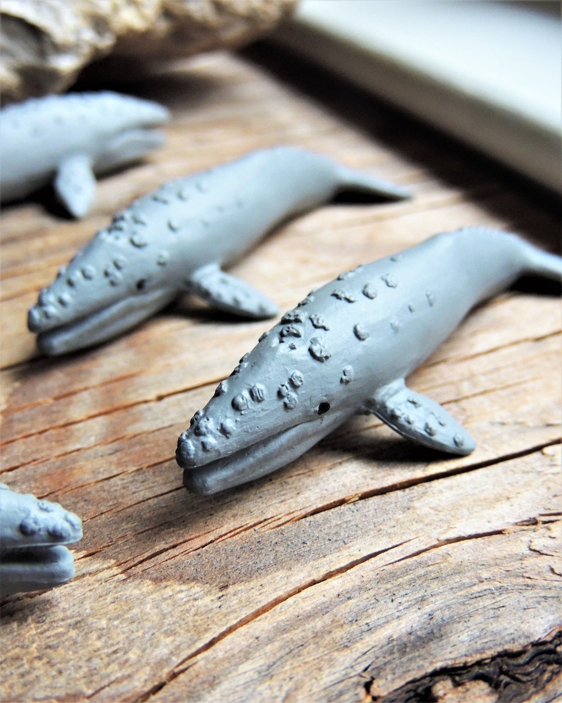 MINIATURES GRAY WHALE Animal Figurine Figure Dollhouse Fairy | Etsy