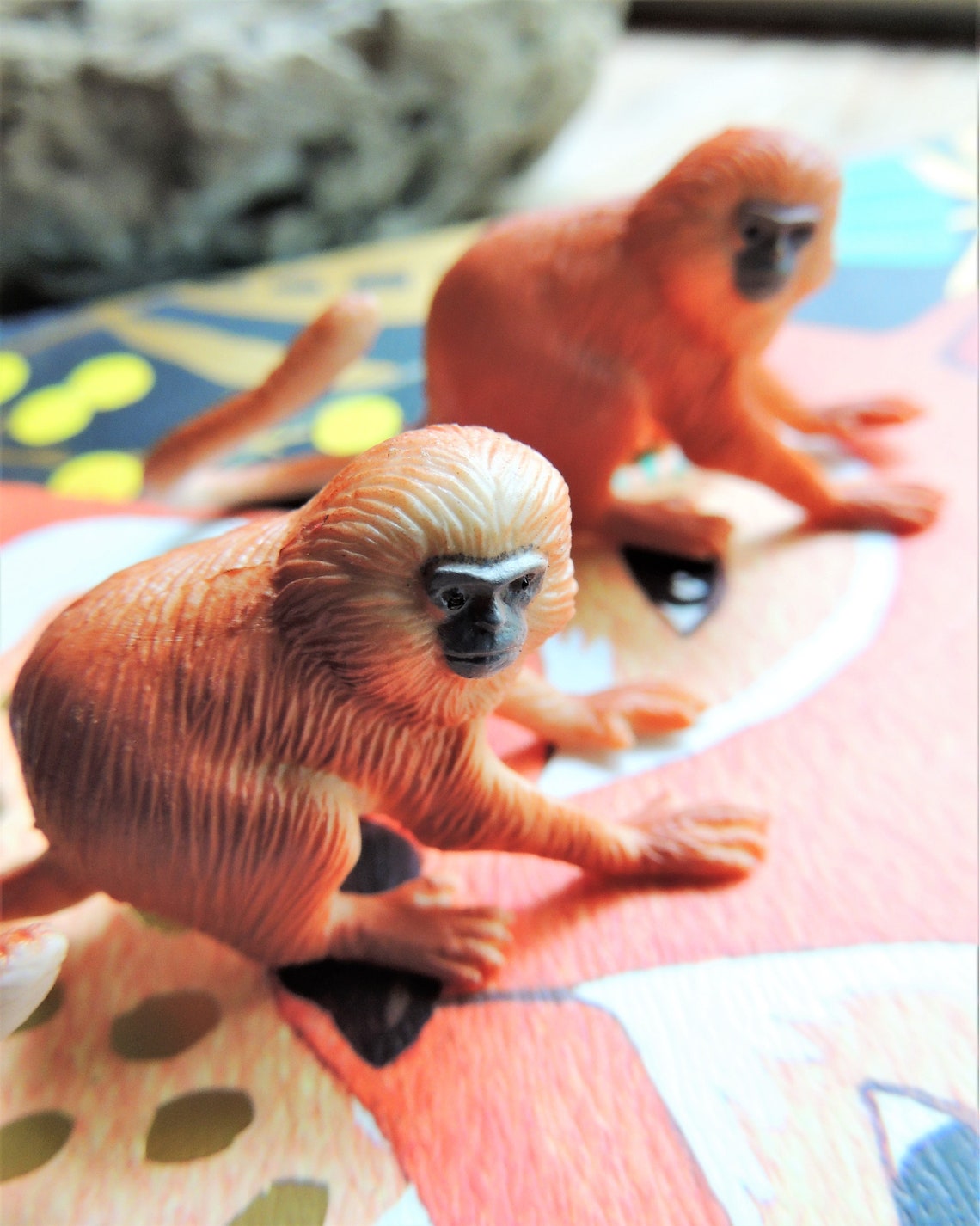 MINIATURE ANIMALS MONKEY Plastic Animal Figures Figurine Doll - Etsy