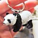 KEYCHAIN Key Chain Giant PANDA Bear Key Ring Key Fob Animal Cute Fun ...