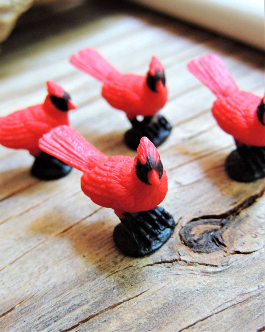 MINIATURE CARDINAL Fairy Garden Birds Animals Figure Dollhouse Diorama ...