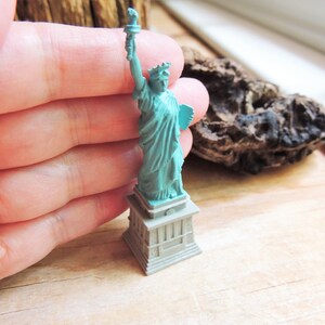 MINIATURE Statue of Liberty Figures Figurine Diorama Fairy Garden ...