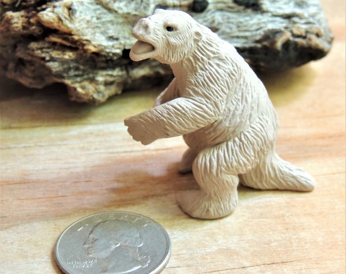 MINIATURE PREHISTORIC MAMMAL Giant Sloth Animal Figure Figurine ...