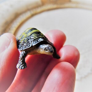 MINIATURE TURTLES Plastic Animal Figures Figurines Dollhouse Diorama ...
