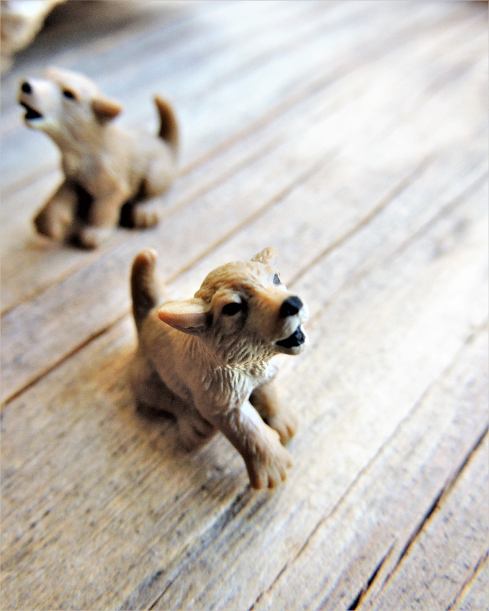 MINIATURE WOLF CUB: Tiny Wolf Pup Figurine Mini Animal Figures - Etsy